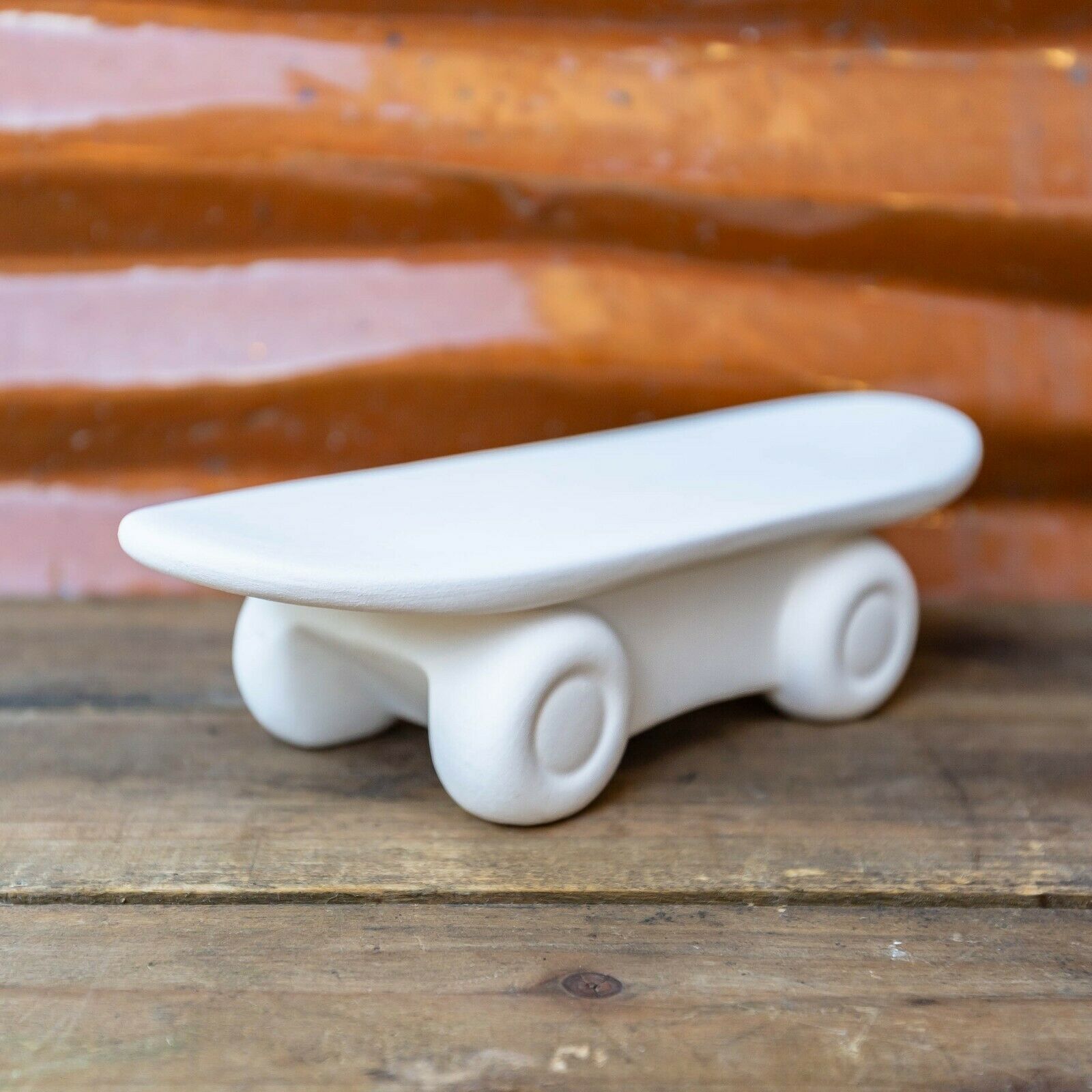 Skateboard Box 7.25" IN STOCK Ceramic Bisque Ready To Paint Pottery ...
