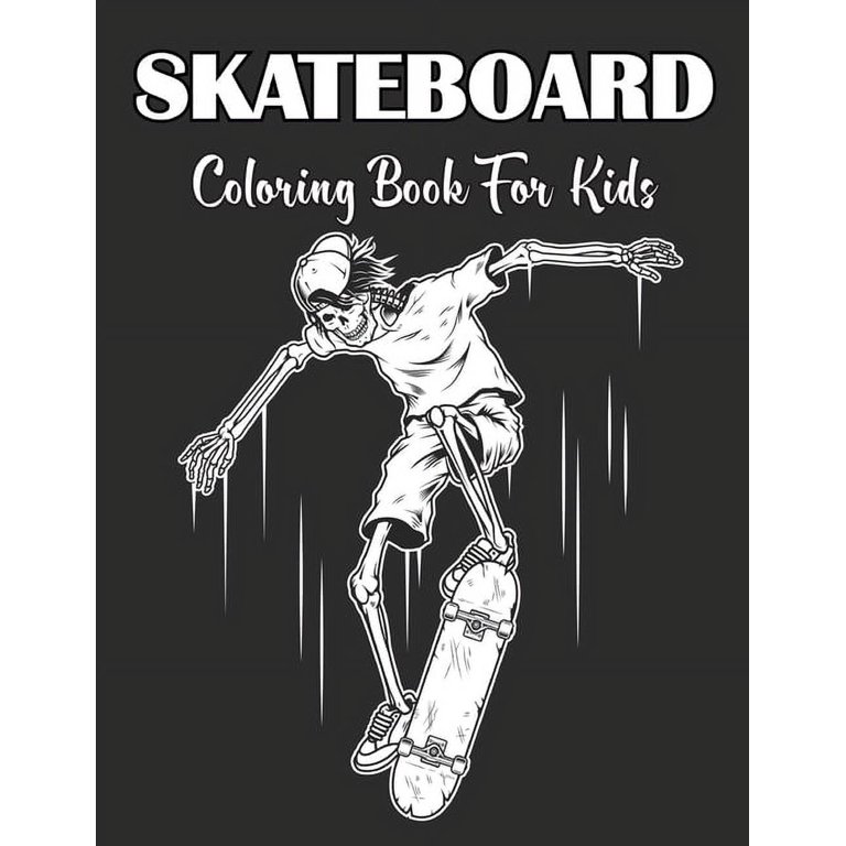 skateboard coloring book pages