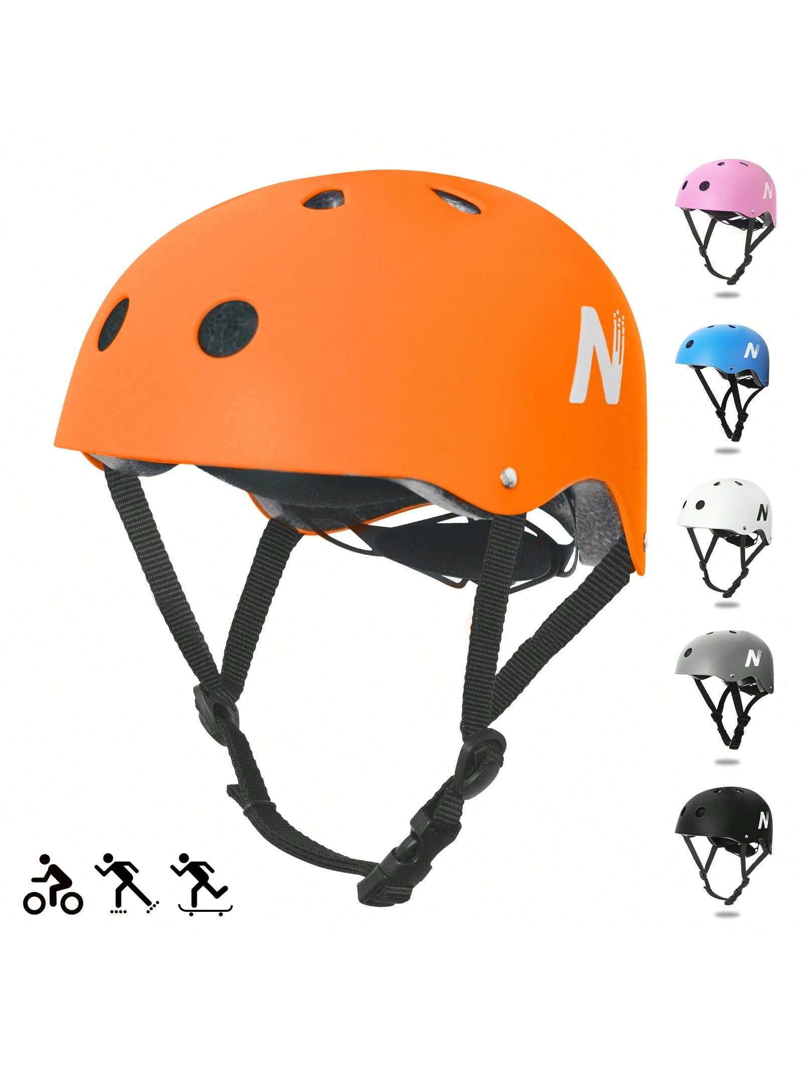 Skateboard Cycling Helmet For Kids, Lightweight Adjustable Liners ...