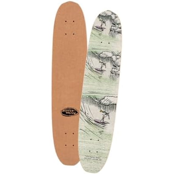 Skateboard Deck Polarizer Bio Surf Cork Top Retro Cruiser$$Sport ...