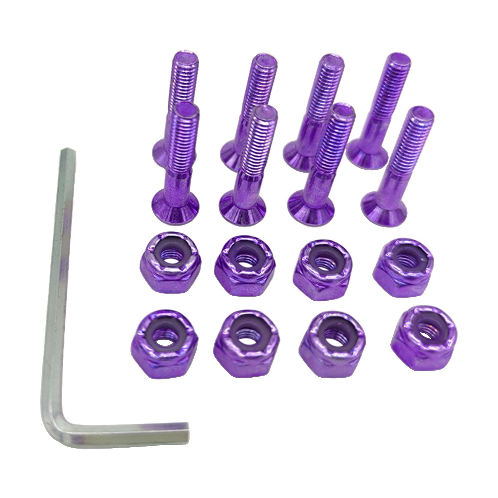 Skateboard Hardware 8PCS Bolts Set and Tools Portable Skateboard ...