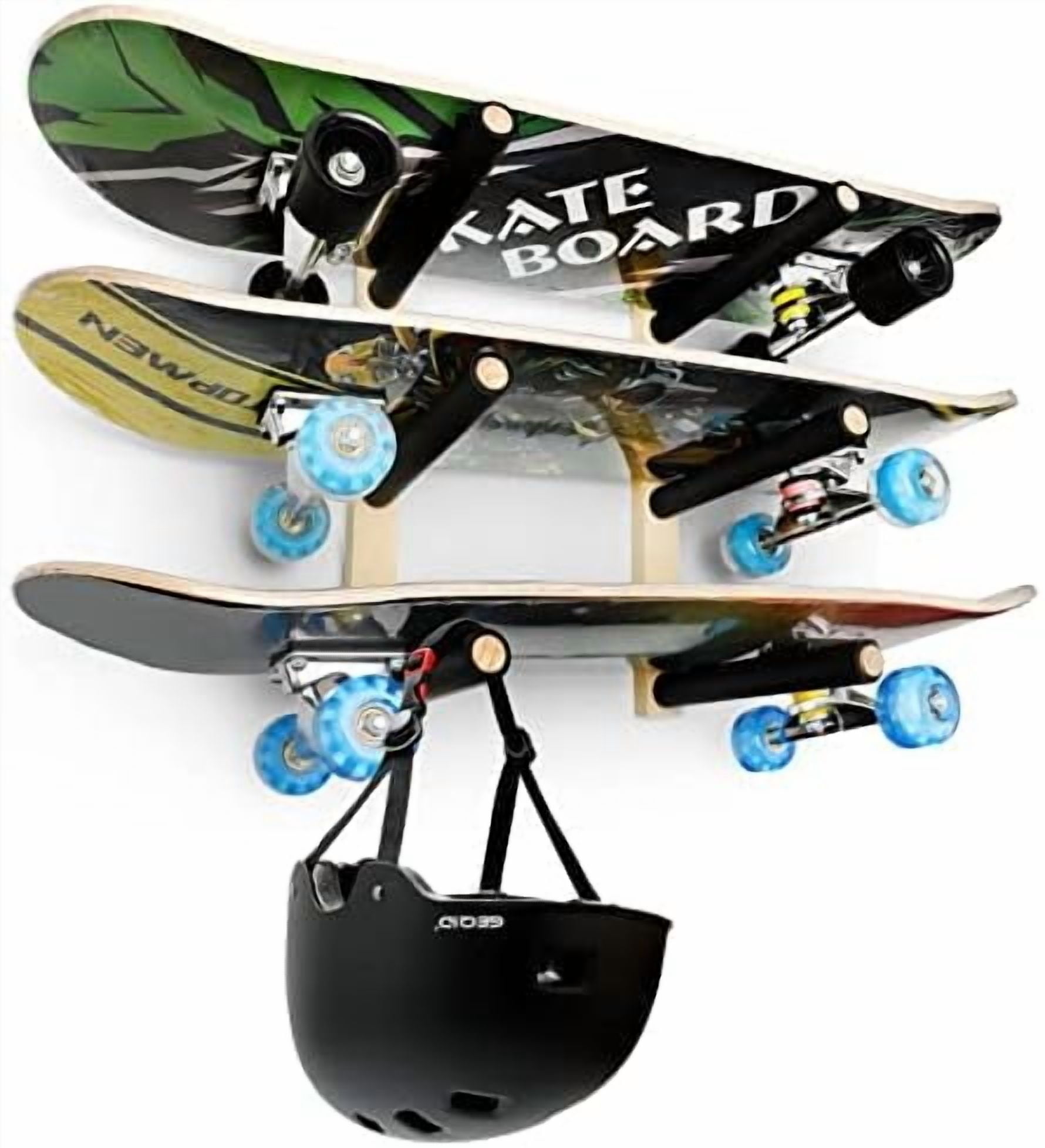 Skateboard Rack Longboard Storage Rack, Ski Snowboard Holder Wall Mount ...