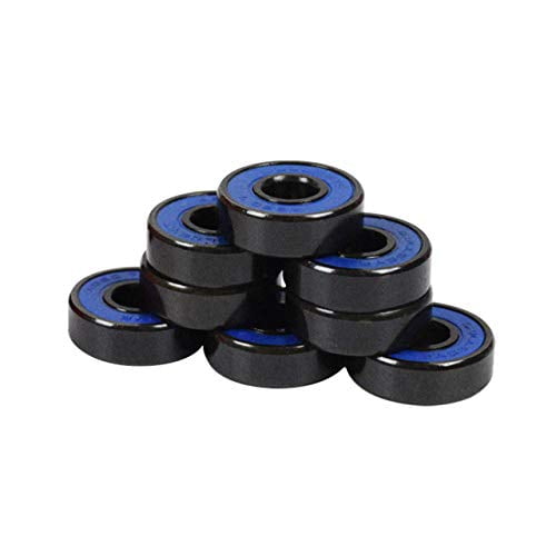Skateboard Wheels with ABEC 7 Bearings and Spacers (Red, 60mm ...