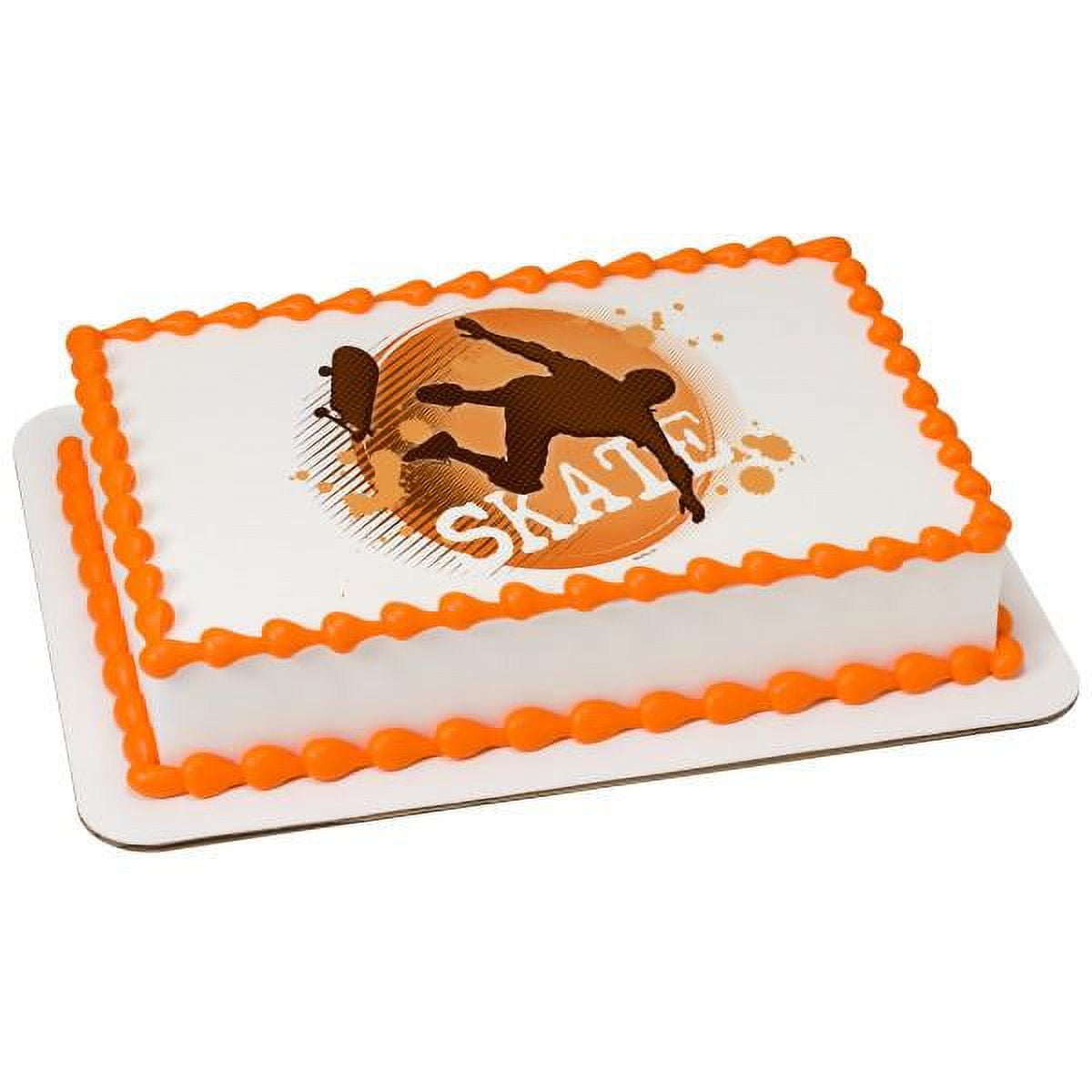 Skateboarder Edible Cake Topper Image - Walmart.com