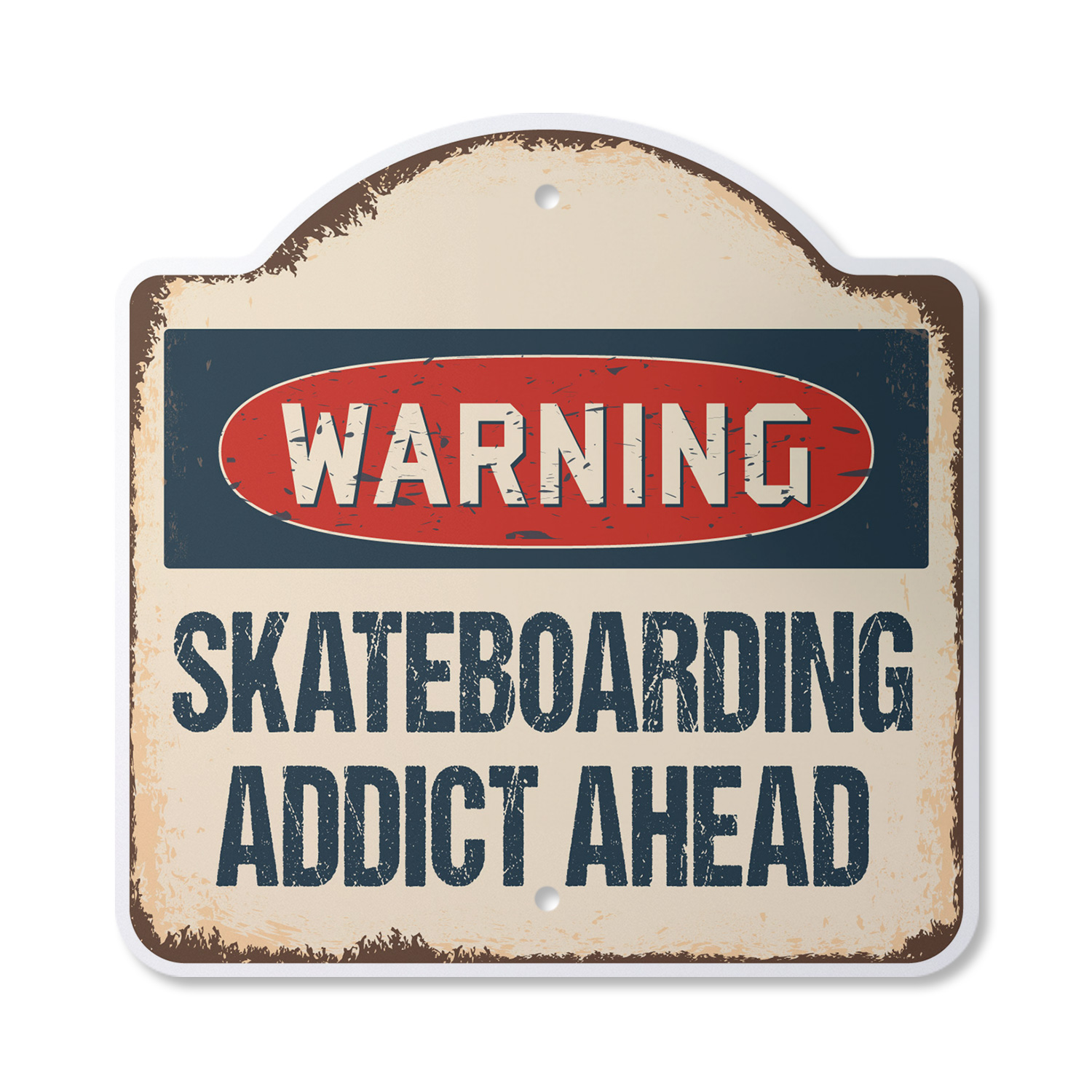 Skateboarding Addict 12" X 12" Sign | Indoor/Outdoor Plastic ...
