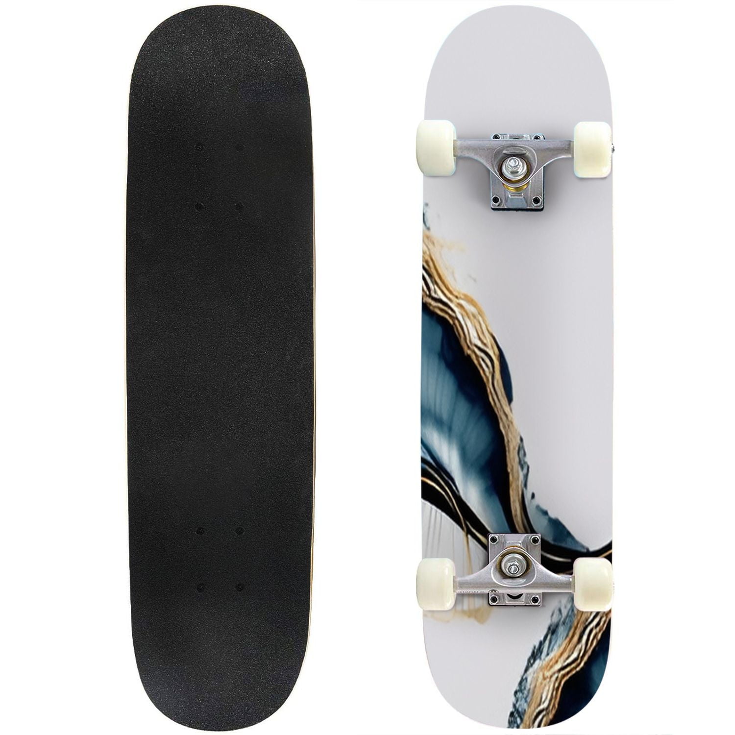 Skateboards Abstract oil Art modern artwork paint blobs paint strokes ...