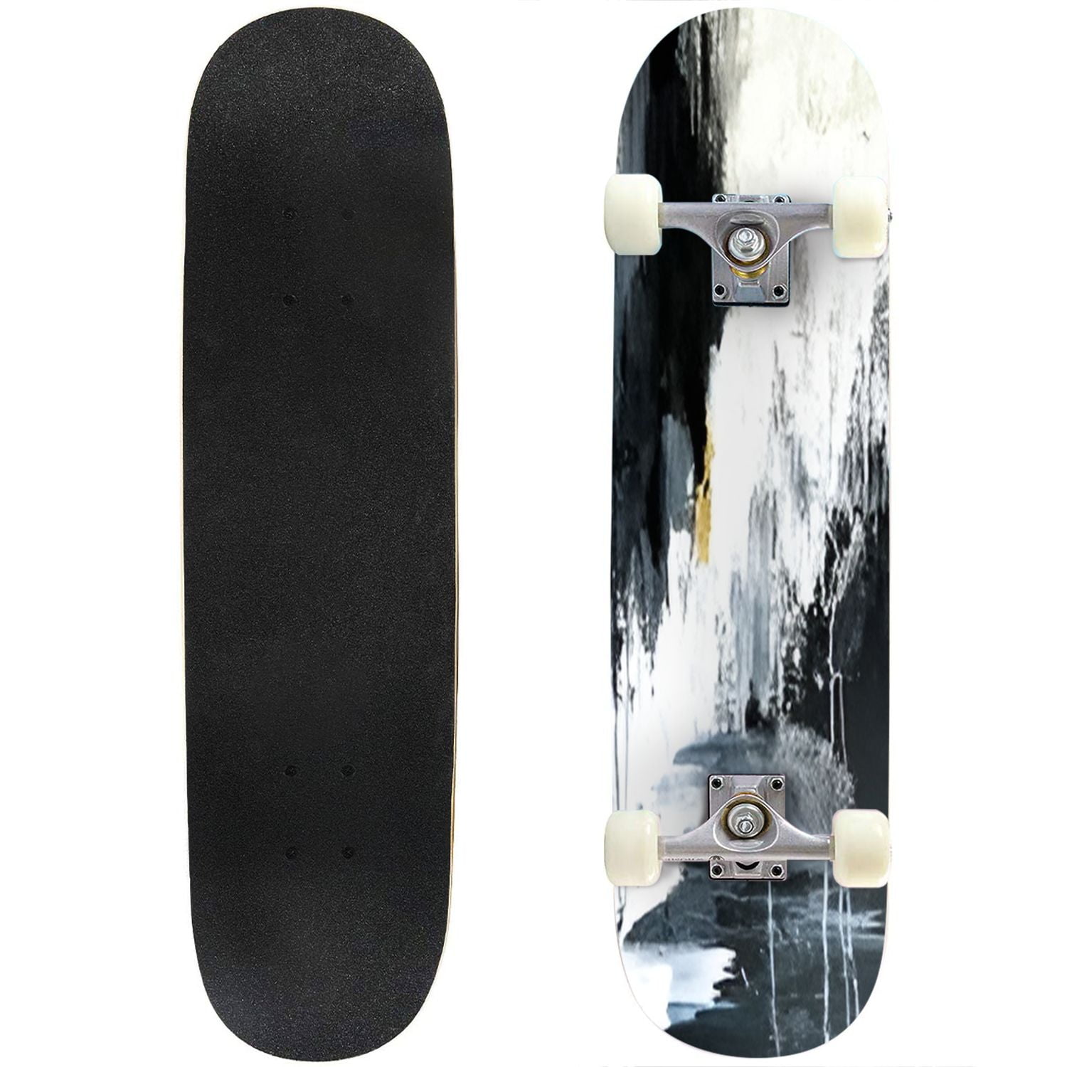 Skateboards Abstract oil texture Abstract art gold backdrop Luxury ...