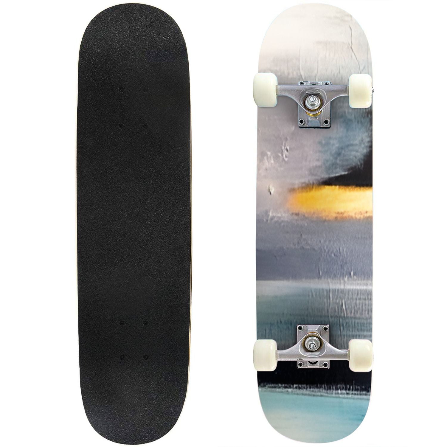 Skateboards Abstract oil texture Paint canvas Contemporary art Maple ...