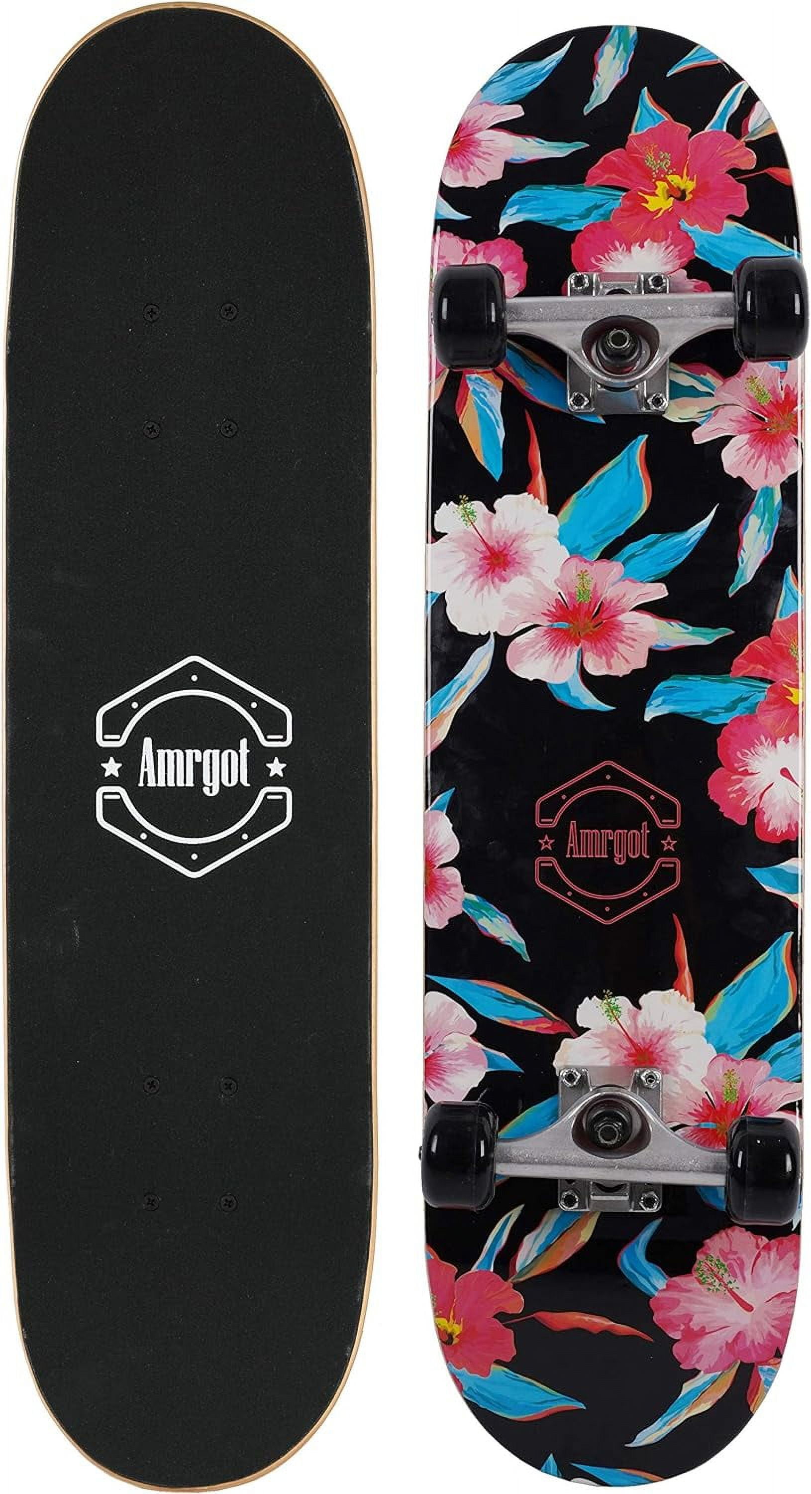 Skateboards for Beginners,31 * 8 inches Complete Skateboards for Kids ...