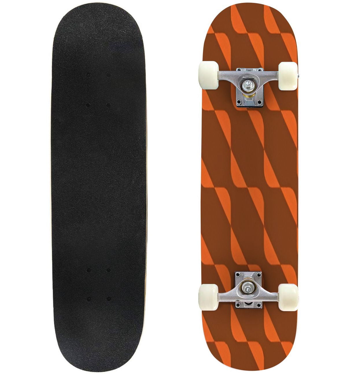 Skateboards for Beginners 70s Retro Seamless Pattern 60s 70s Aesthetic ...