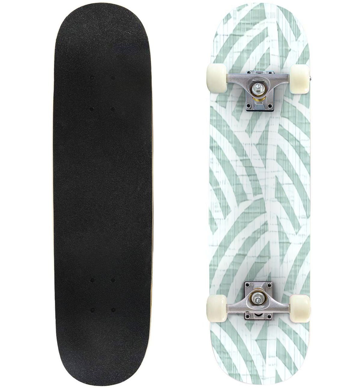 Skateboards for Beginners Aegean teal mottle patterned linen texture ...