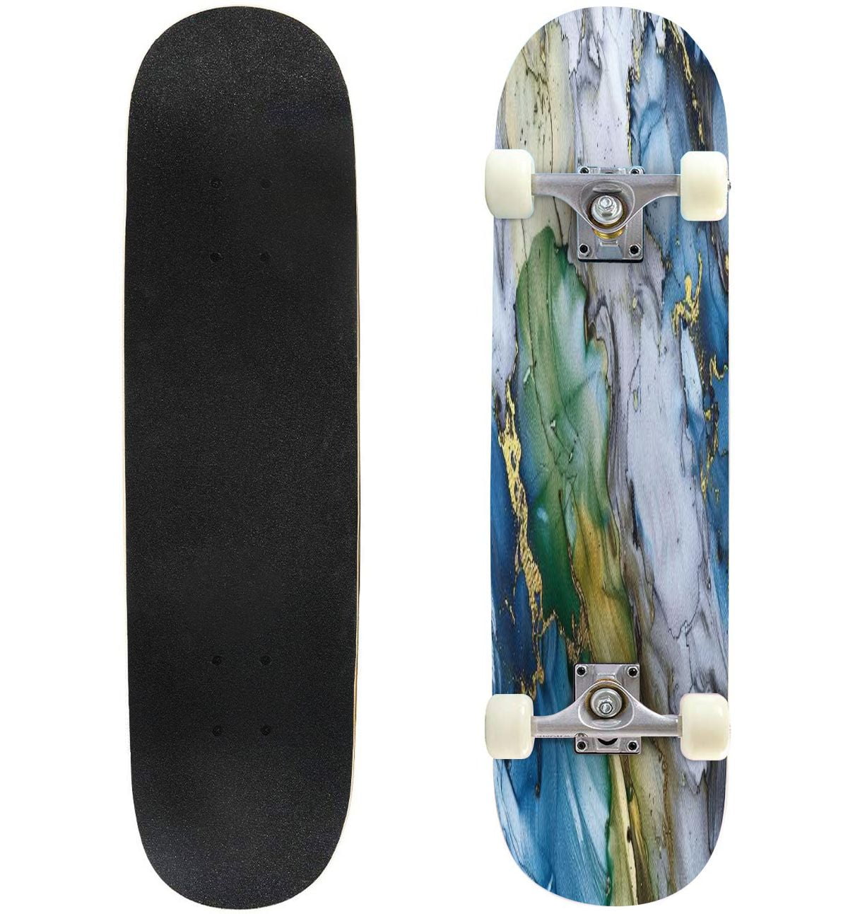 Skateboards for Beginners Alcohol ink art Mixing liquid paints Modern ...