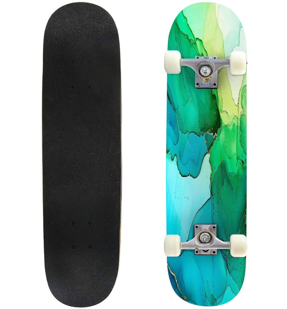 Skateboards for Beginners Alcohol ink colors translucent Abstract ...