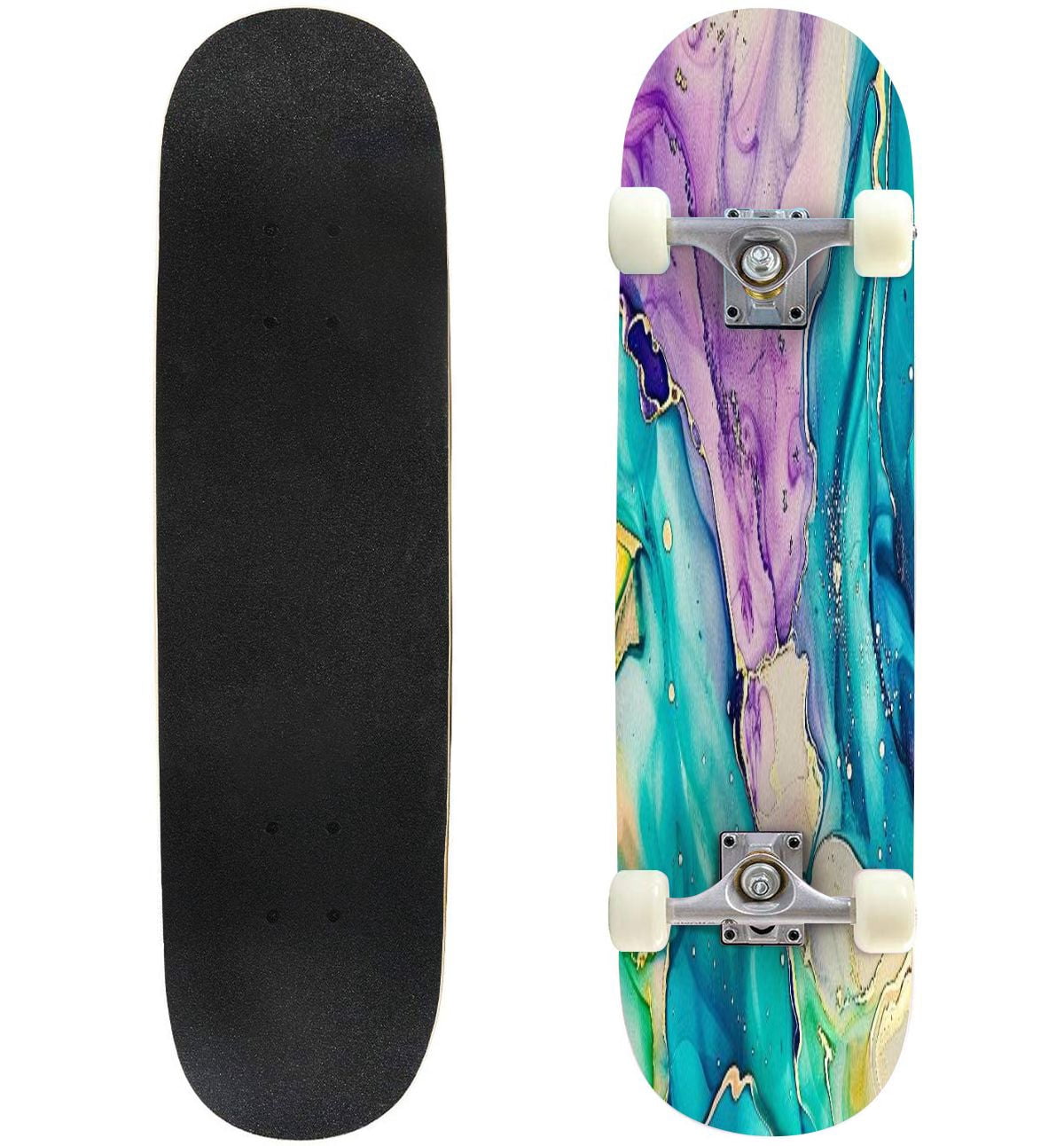 Skateboards for Beginners Alcohol ink colors translucent Abstract ...