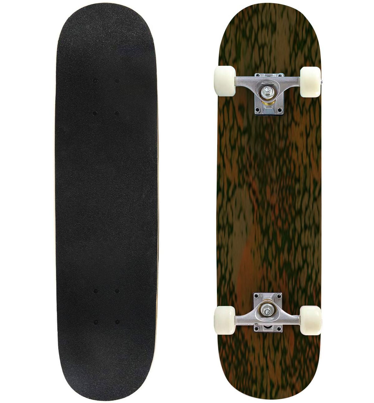Skateboards for Beginners Animal Skin Pattern Green Dye Seamless ...
