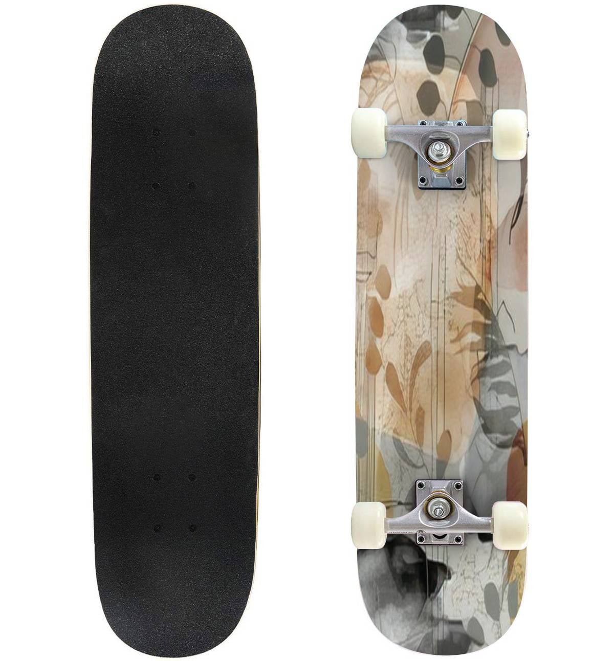 Skateboards for Beginners Beautiful seamless floral palm tropical ...