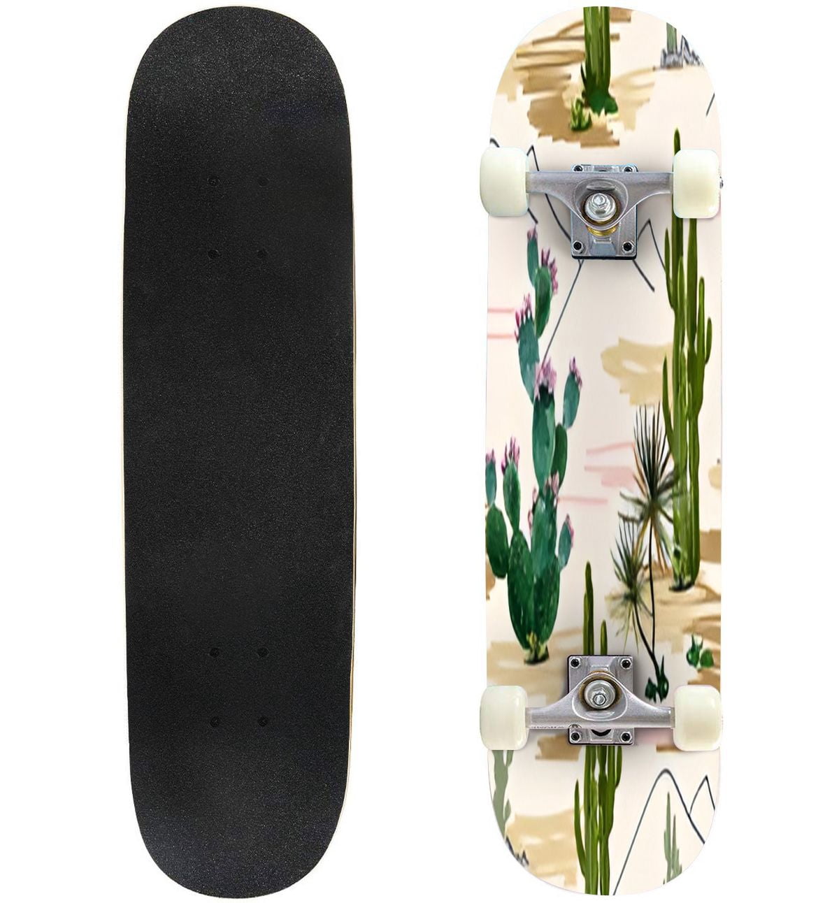 Skateboards for Beginners Beautiful seamless floral summer tropical ...
