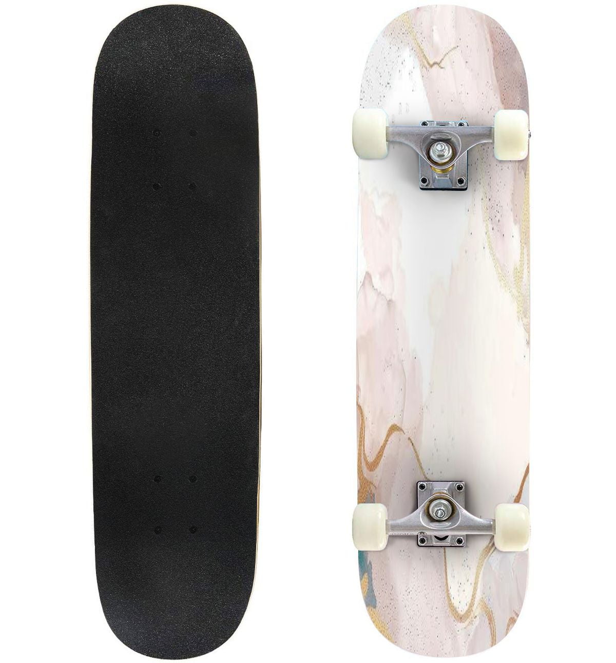 Skateboards for Beginners Beige quartz frame Stylish taupe brown ...