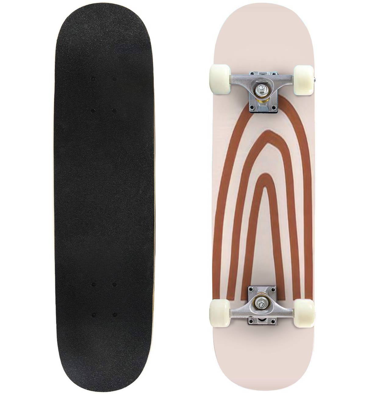 Skateboards for Beginners Boho rainbow print abstract modern painting ...