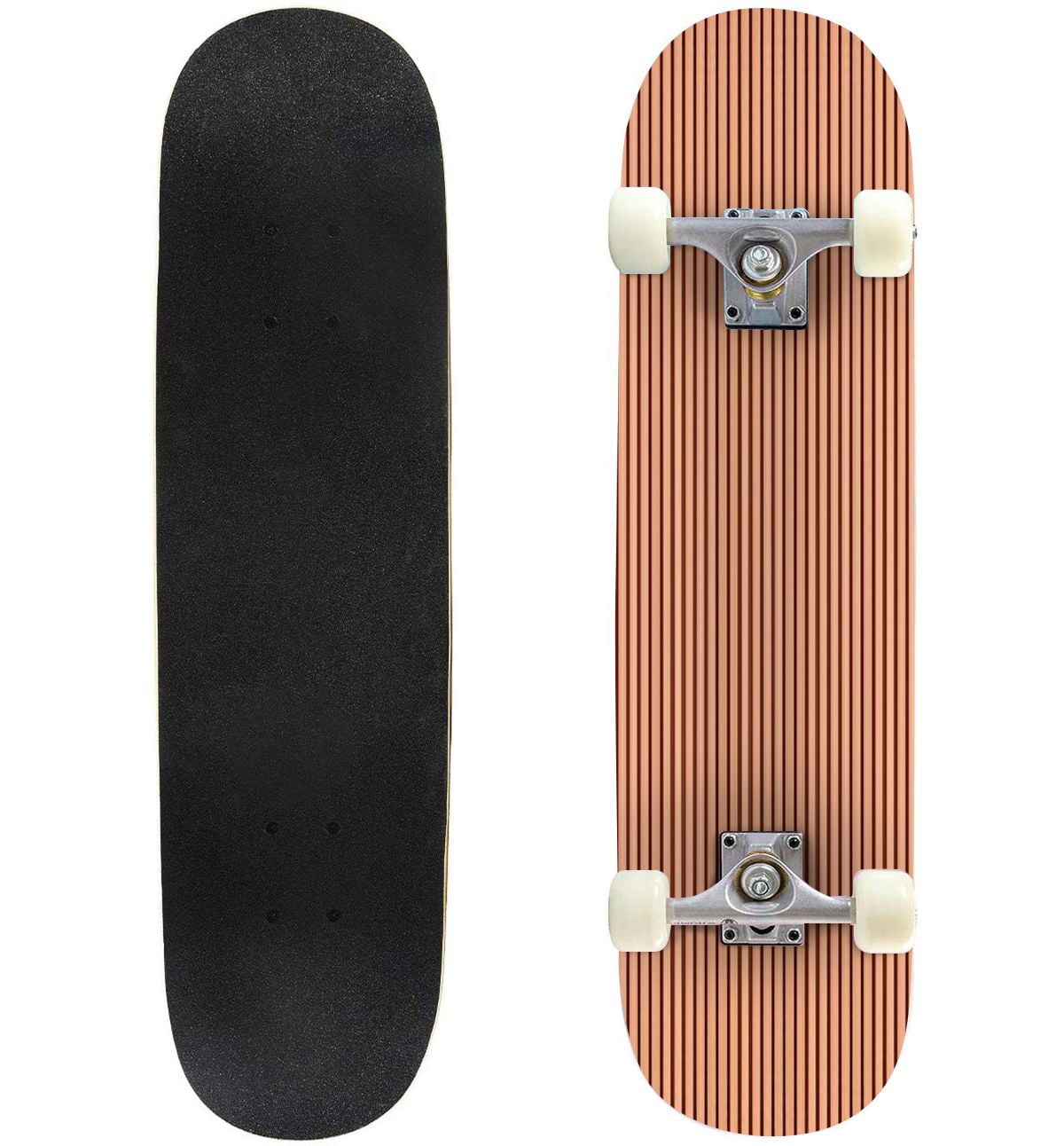 Skateboards for Beginners Brown wood panel repeat texture Realistic ...