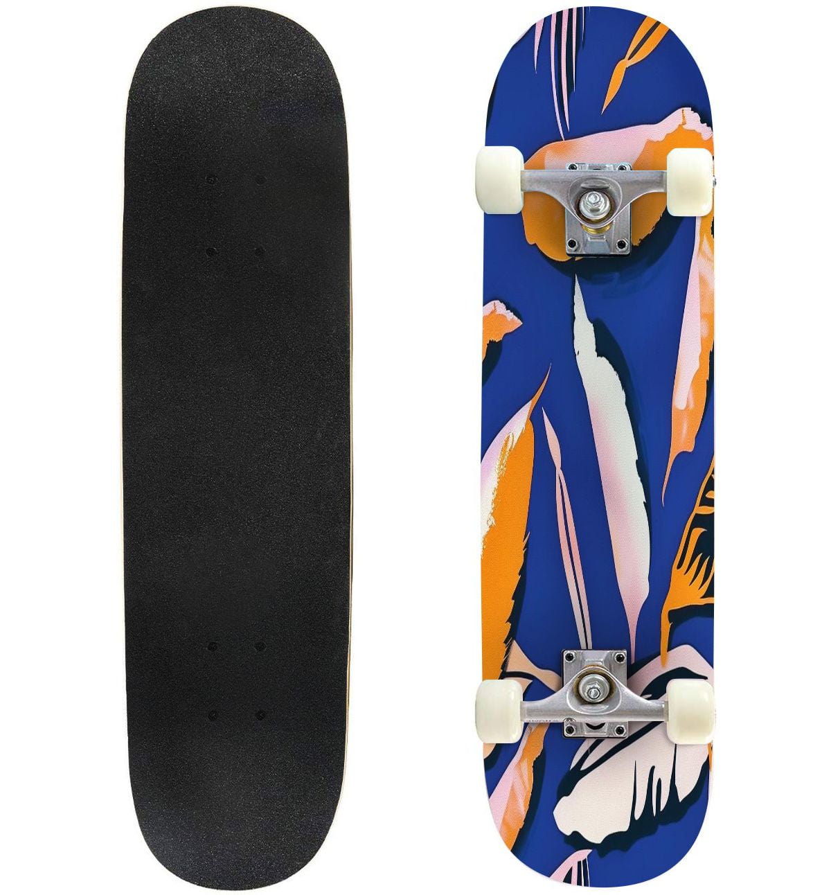 Skateboards for Beginners Colourful Tropical Leaf seamless for textiles ...