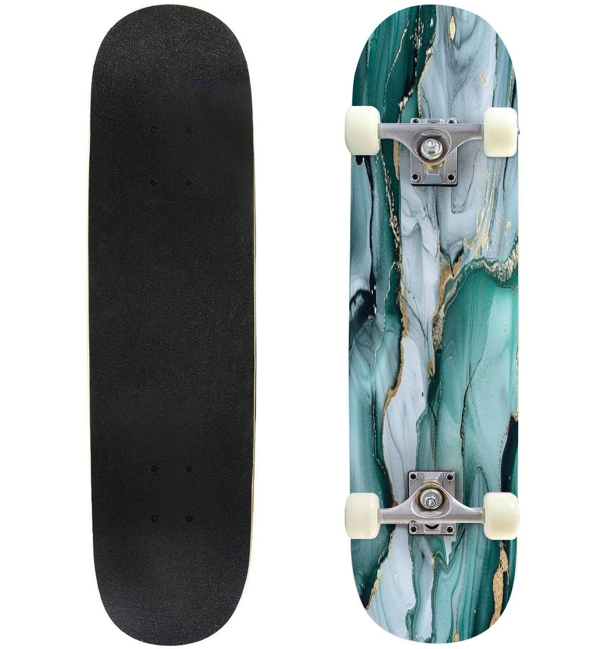Skateboards for Beginners Currents translucent hues snaking swirls ...