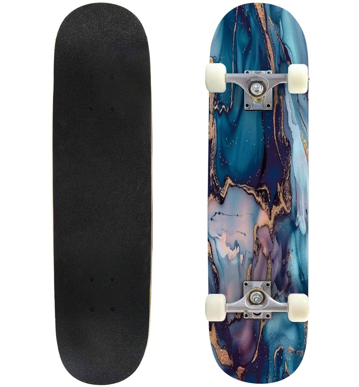 Skateboards for Beginners Currents translucent hues snaking swirls ...