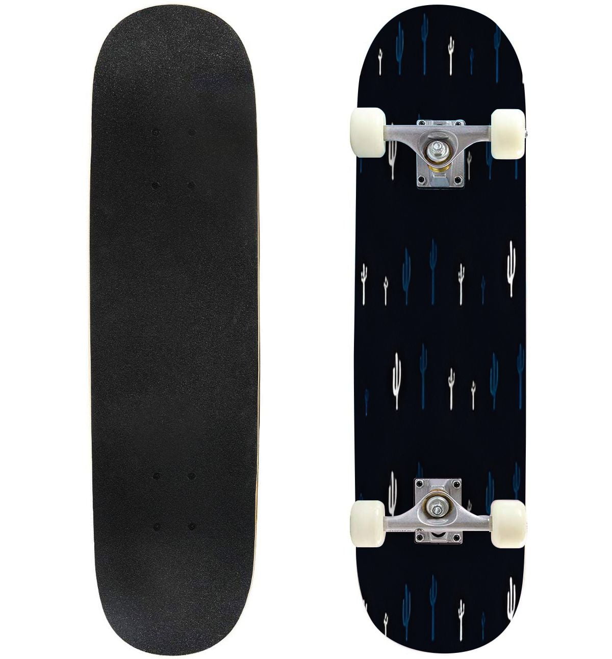 Skateboards for Beginners Fun Western Cactus Seamless Repeat Tile 31"x8 ...