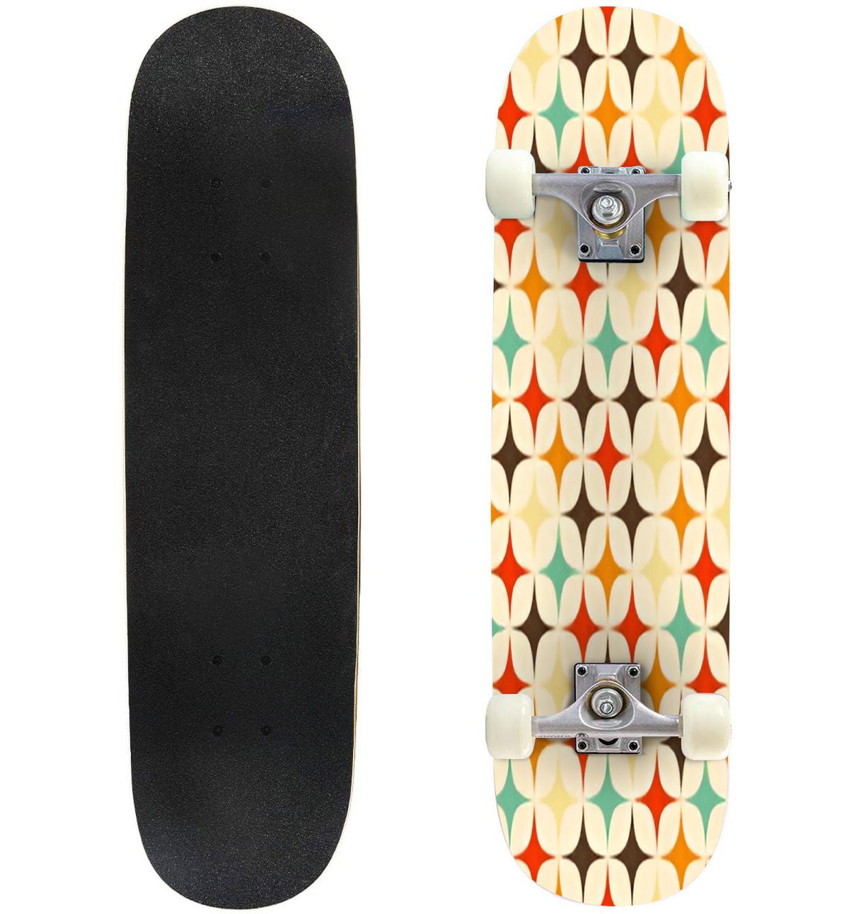 Skateboards for Beginners Geometric seamless pattern colorful stars ...