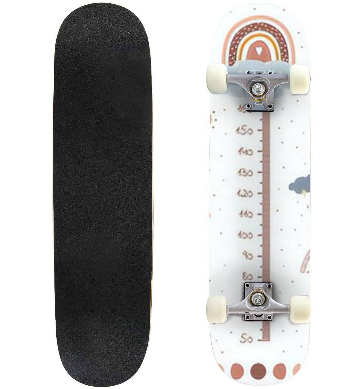 Skateboards for Beginners Height boho rainbow meter wall for nursery ...