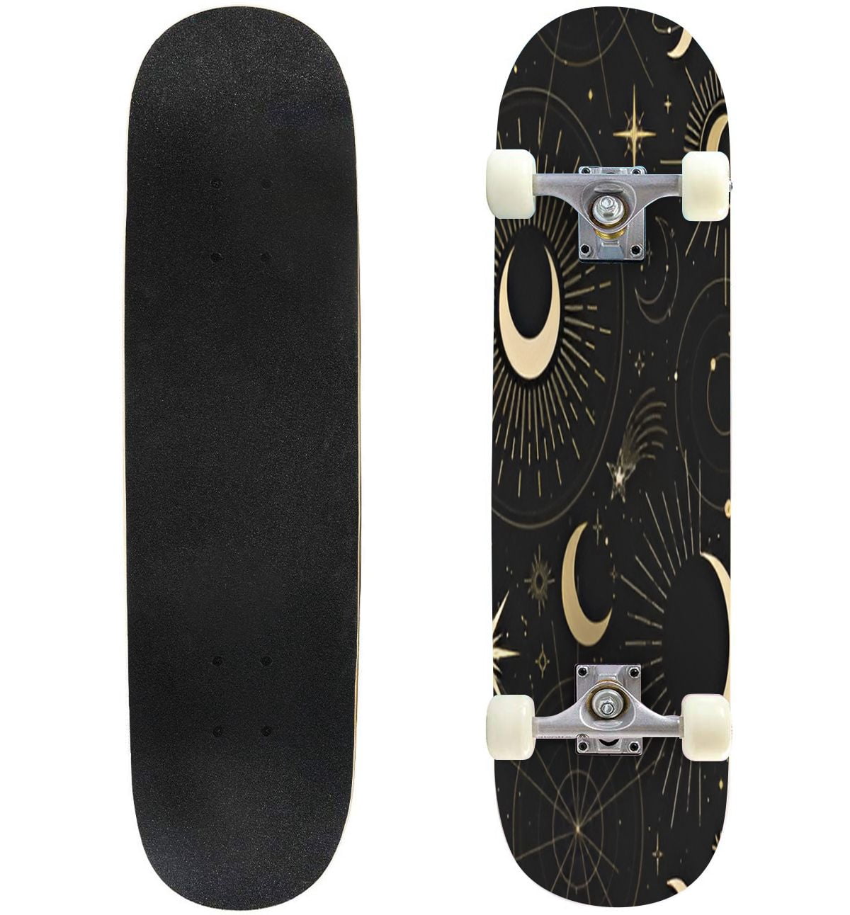 Skateboards for Beginners Magic seamless pattern sun constellations ...