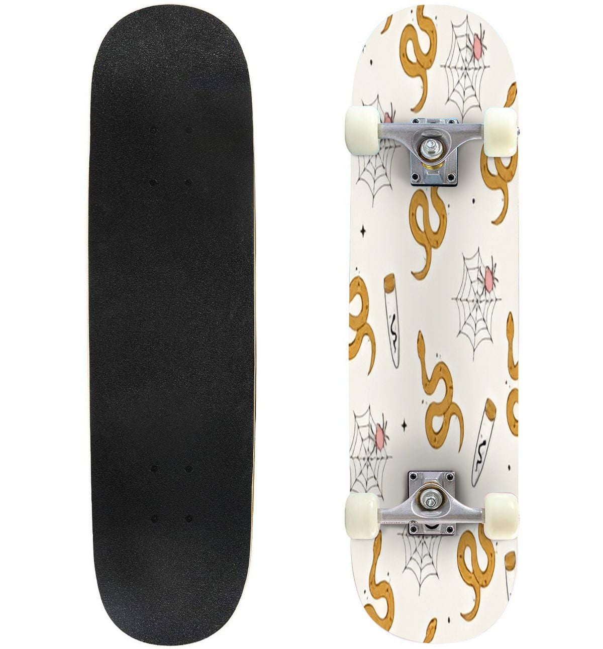 Skateboards for Beginners Magical seamless pattern snake bottle stars ...