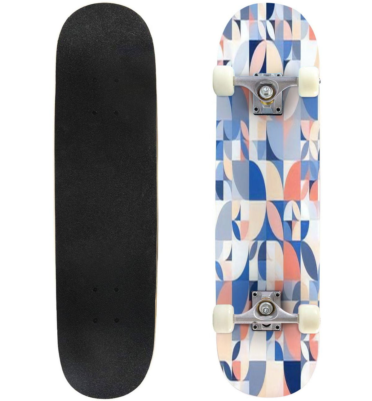 Skateboards for Beginners Mid century Modern navy color Simple ...