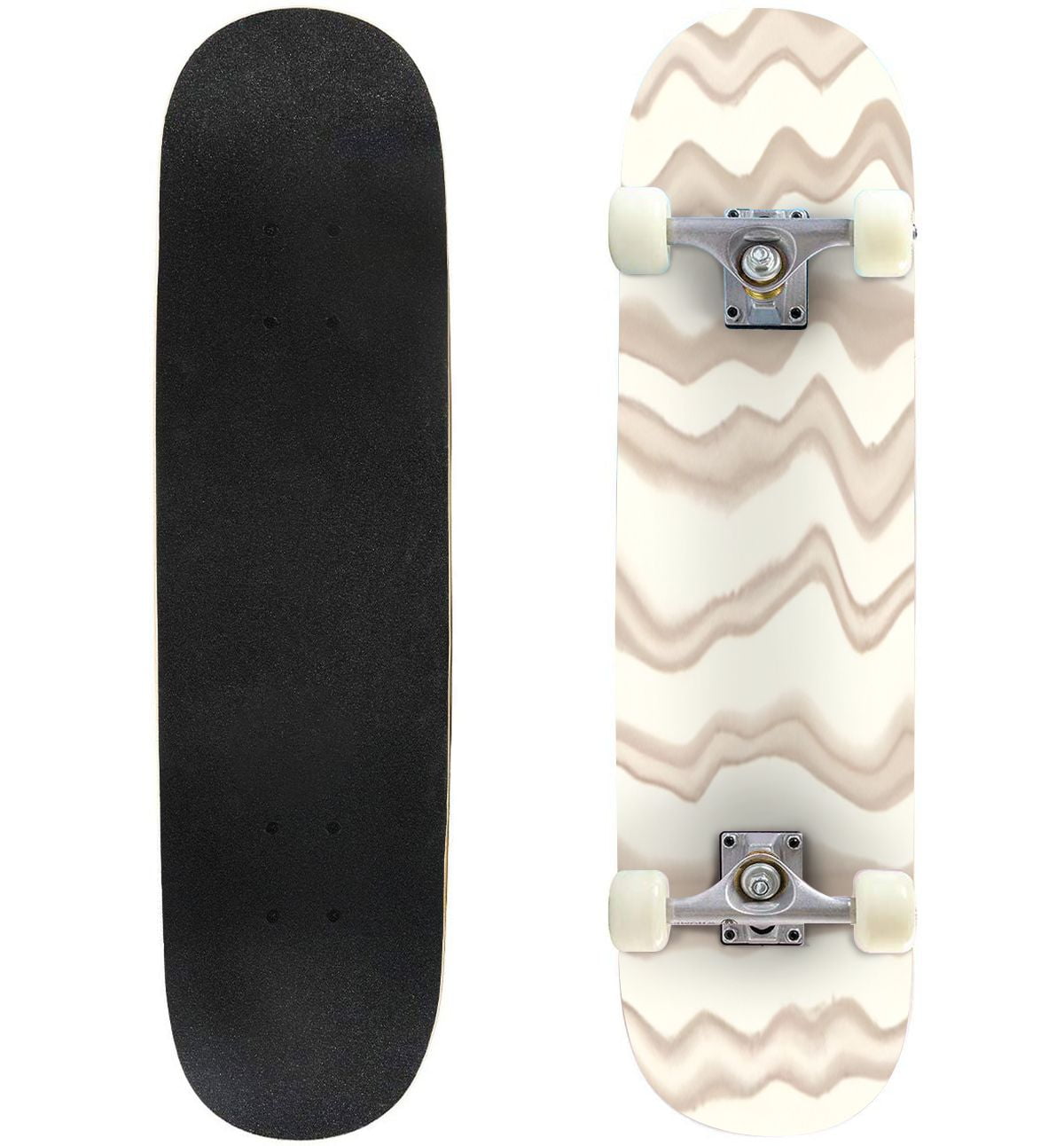 Skateboards for Beginners Minimal ecru jute wavy stripe texture pattern ...