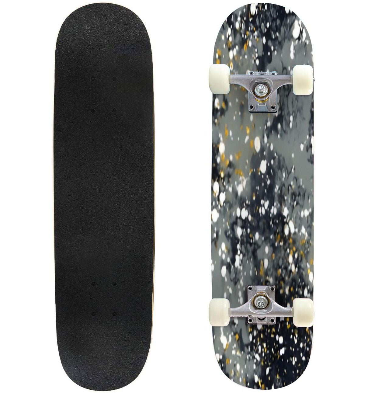 Skateboards for Beginners Rough grunge texture golden splashes aged ...