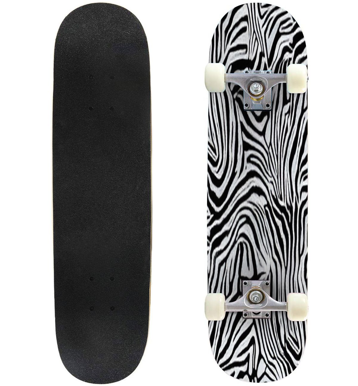 Skateboards for Beginners Seamless animal print zebra skin pattern 31 ...