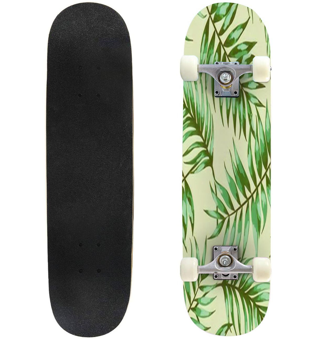Skateboards for Beginners Seamless exotic pattern tropical leaves a ...