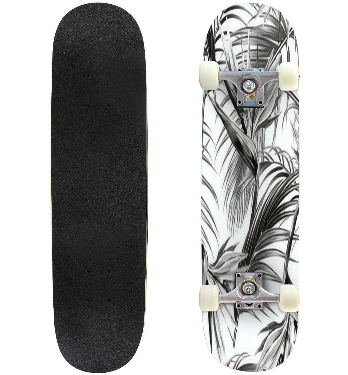 Skateboards for Beginners Seamless floral pattern tropical flowers ...
