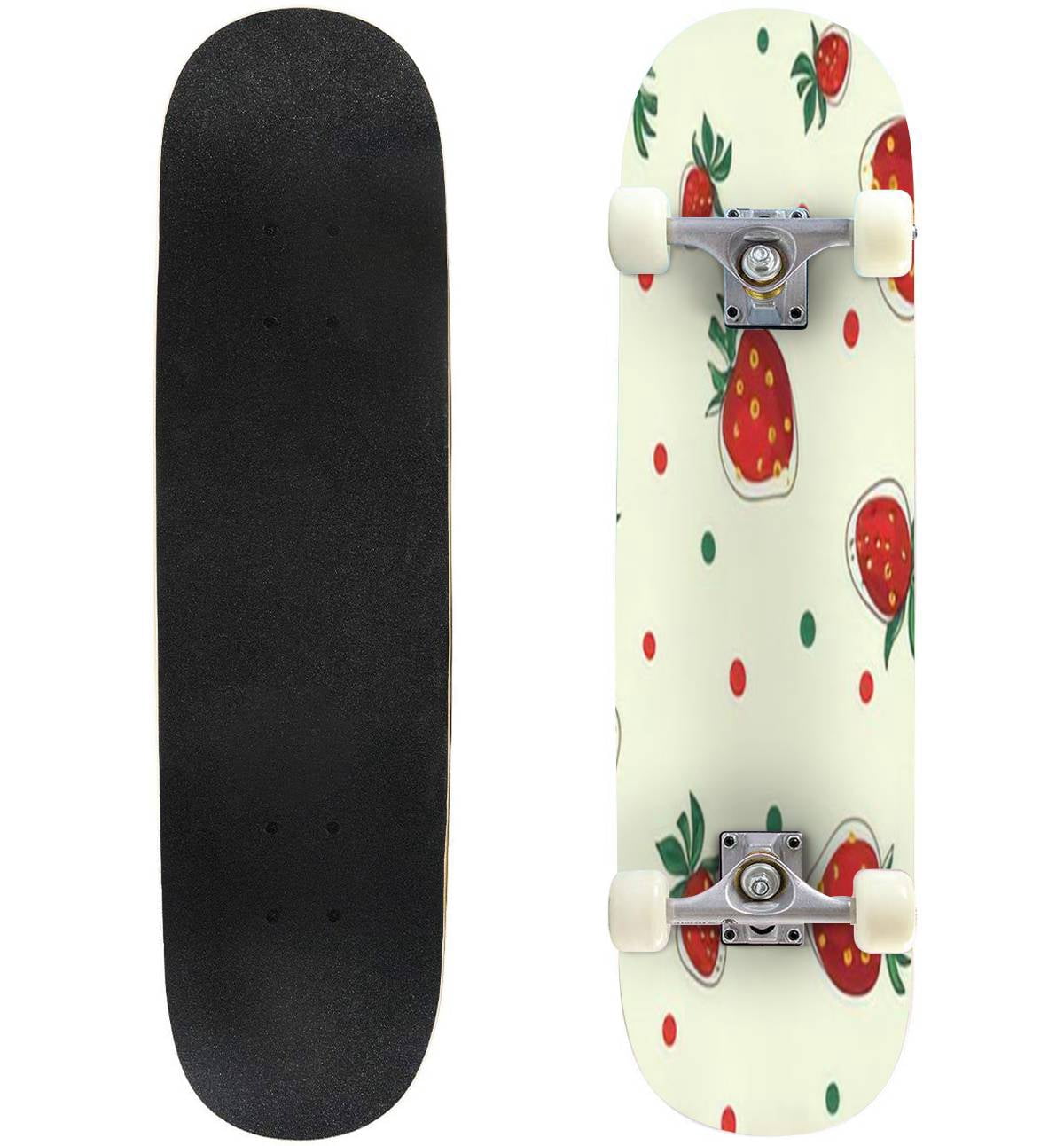 Skateboards for Beginners Seamless from juicy berries Illustrations ...