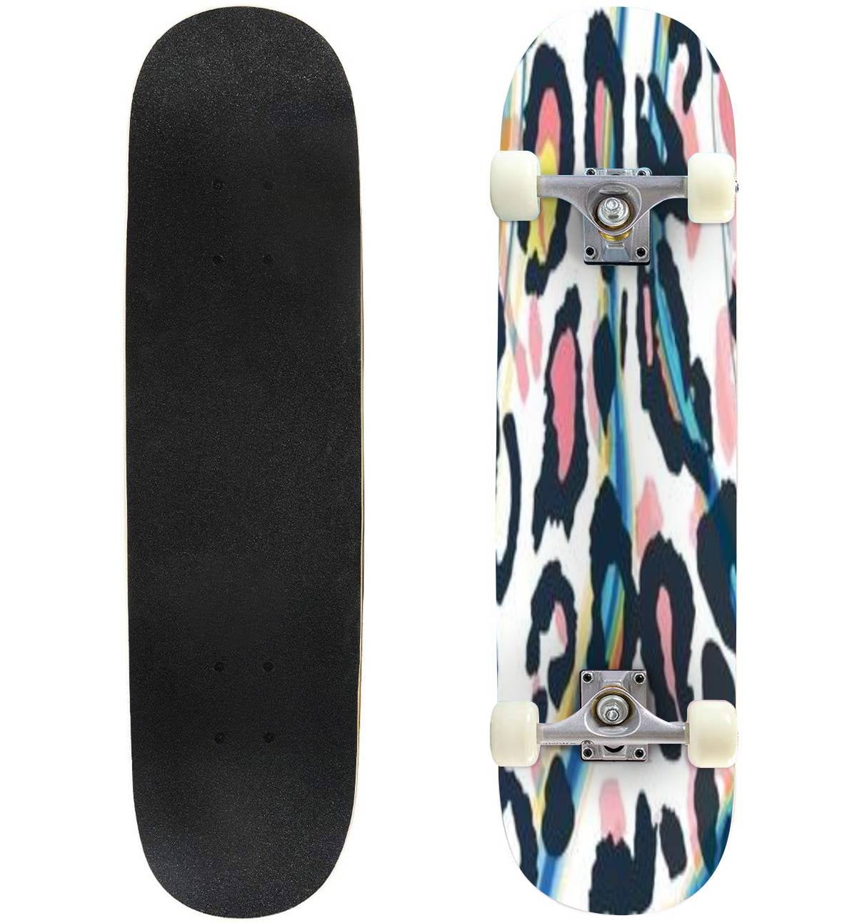 Skateboards for Beginners Seamless leopard skin pattern watercolor ...