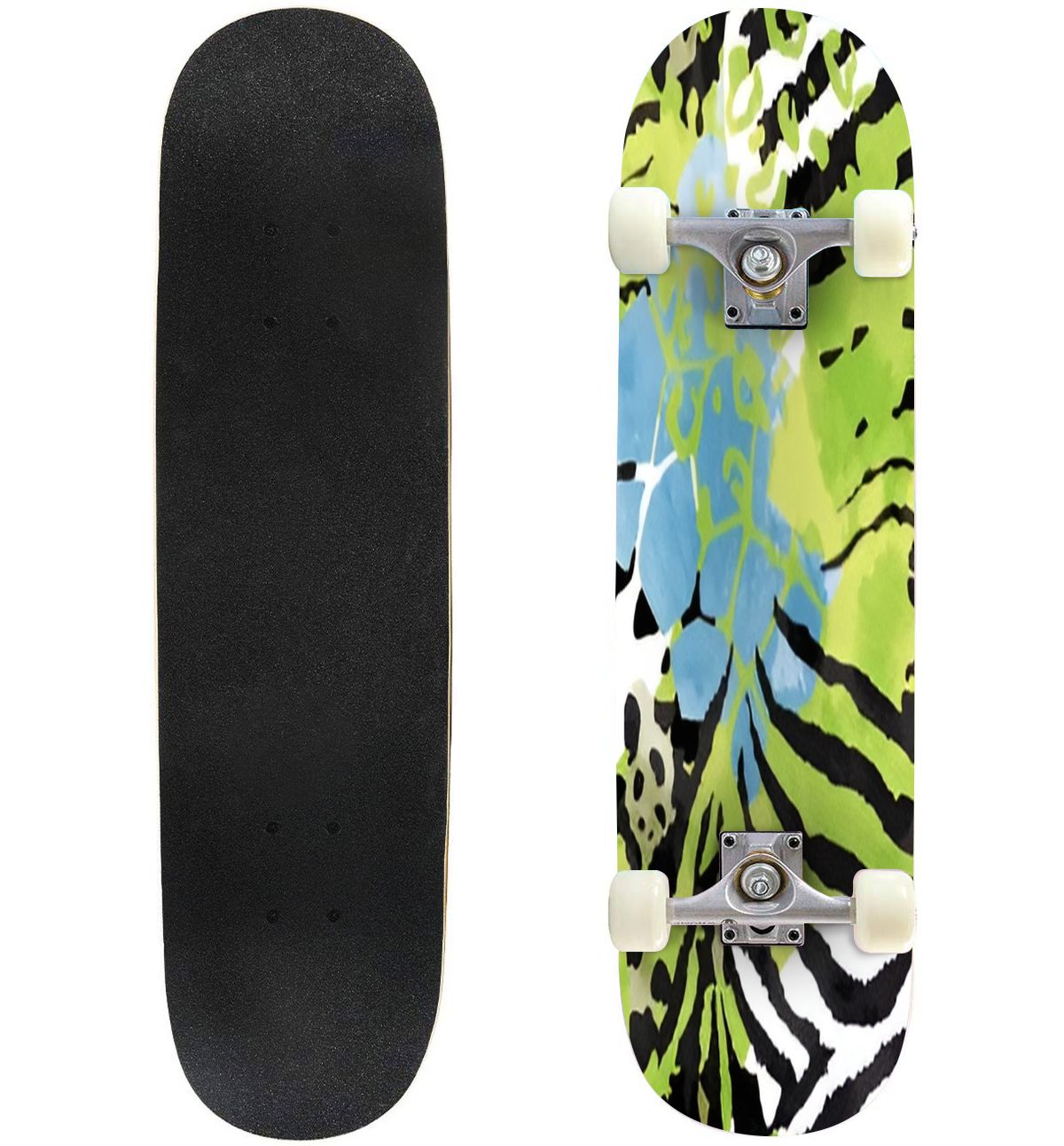 Skateboards for Beginners Seamless pattern leopard tiger zebra skin ...