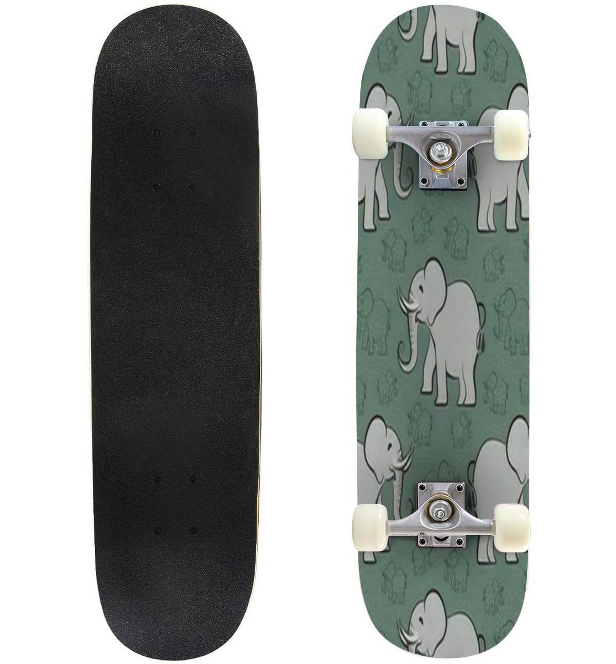 Skateboards for Beginners Seamless repeating Animals stylized happy ...