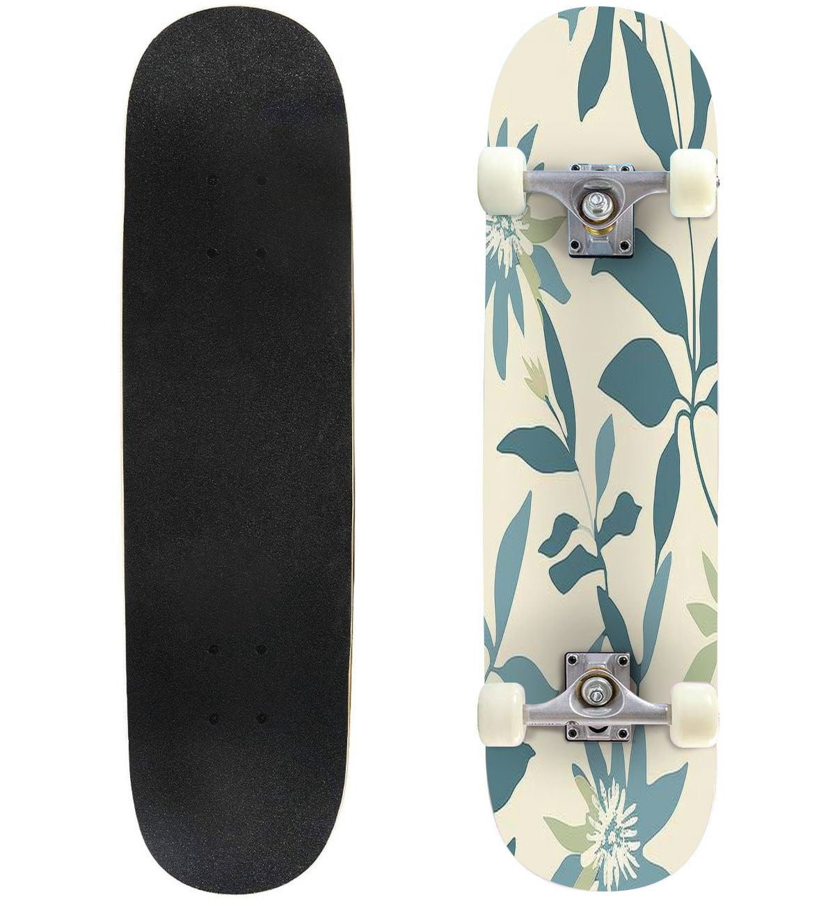 Skateboards for Beginners Tropic summer seamless exotic flower ...
