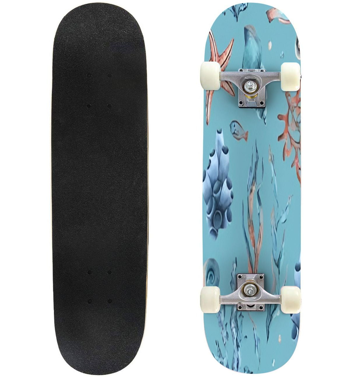 Skateboards for Beginners Underwater world sea animals fishes starfish ...