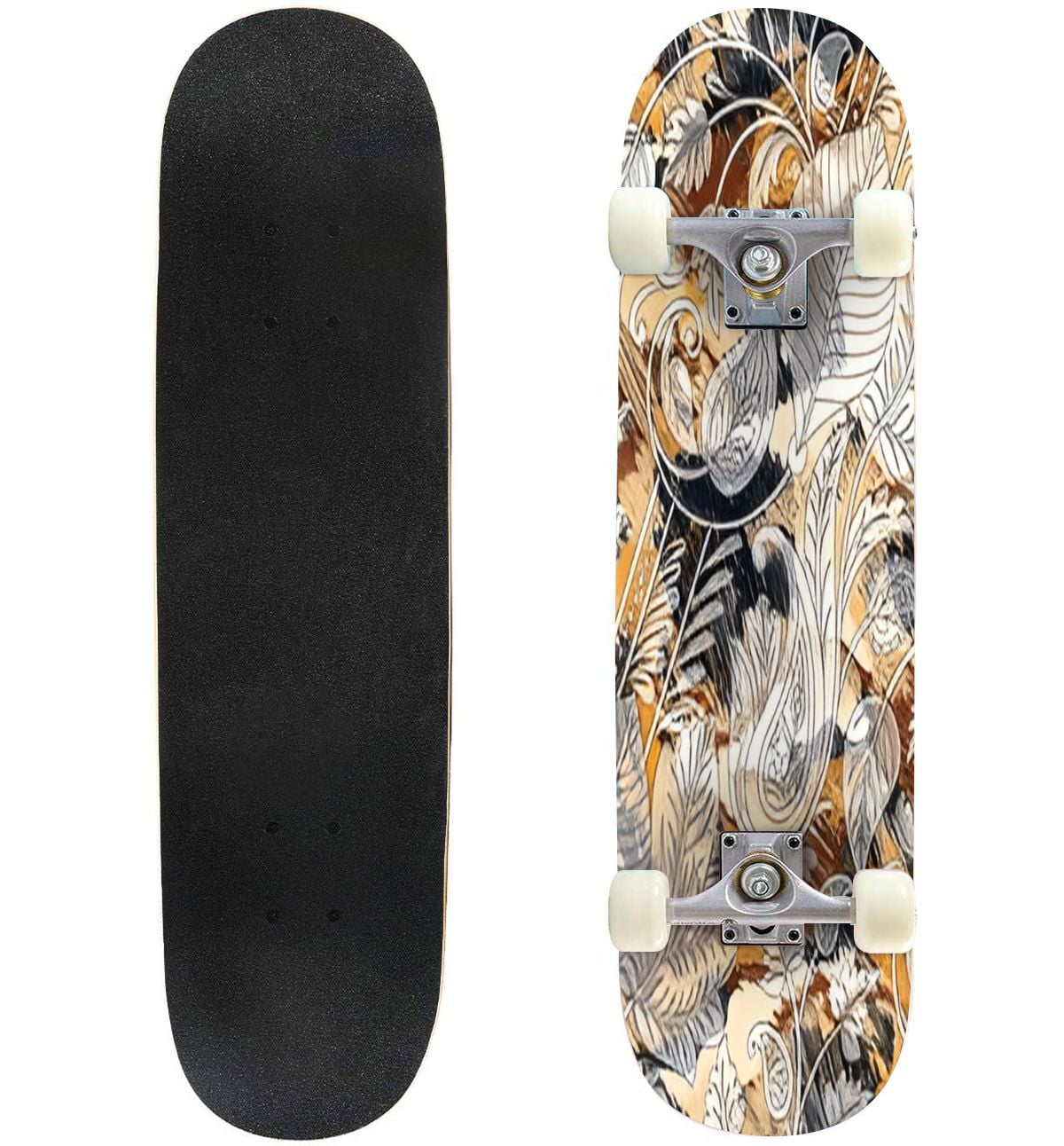 Skateboards for Beginners abstract paisley seamless pattern textures 31 ...