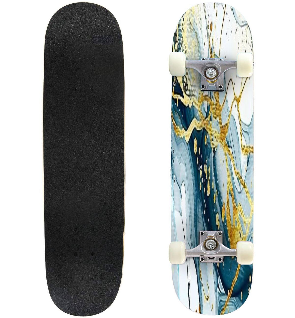 Skateboards for Beginners designing art Abstract clouds Transparent ...