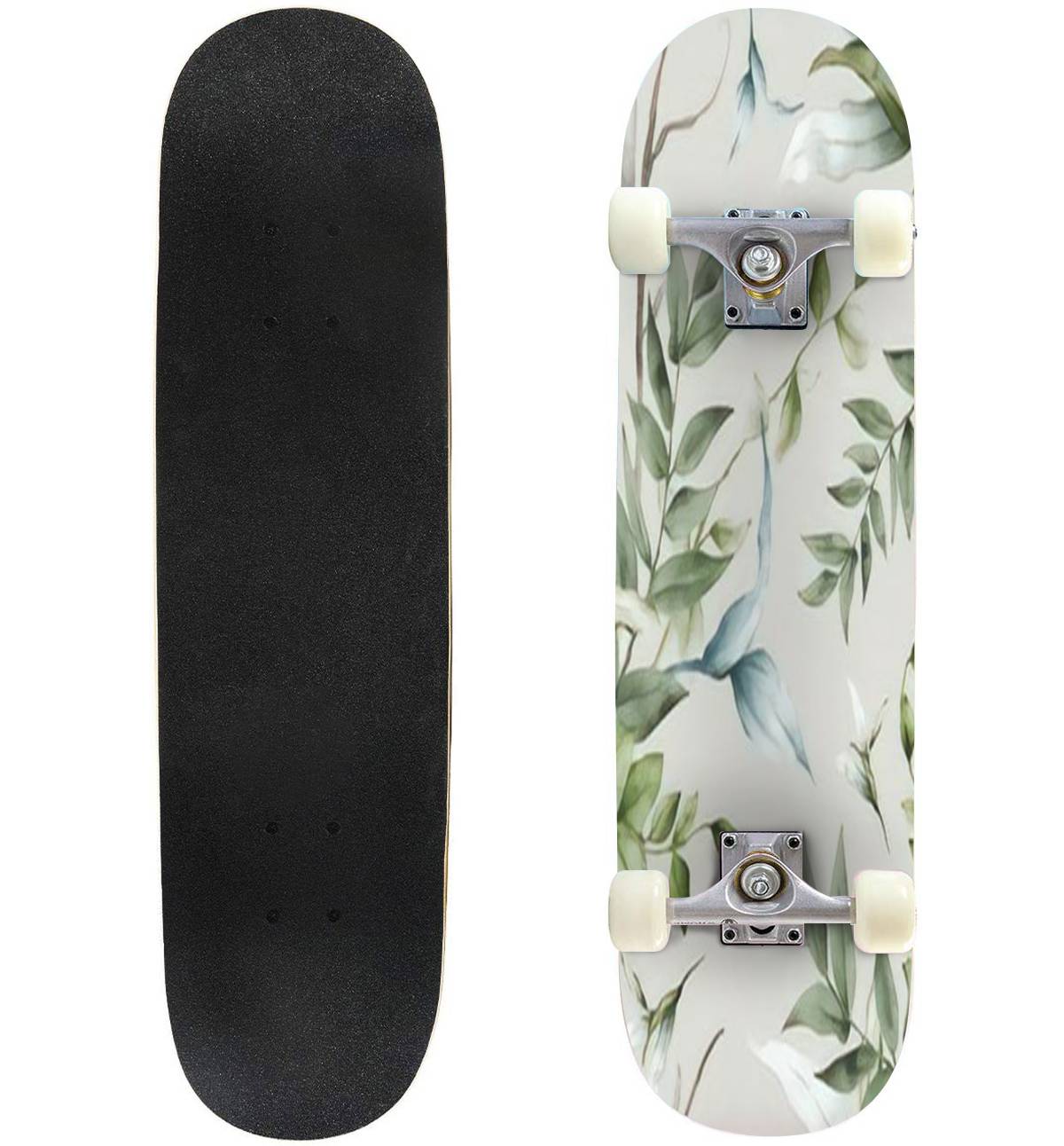 Skateboards for Beginners luxury watercolor leaves seamless design 31 ...