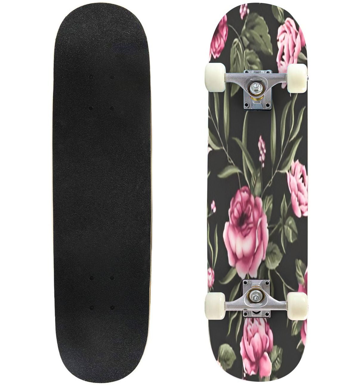 Skateboards for Beginners rose floral flower botanical nature vintage ...