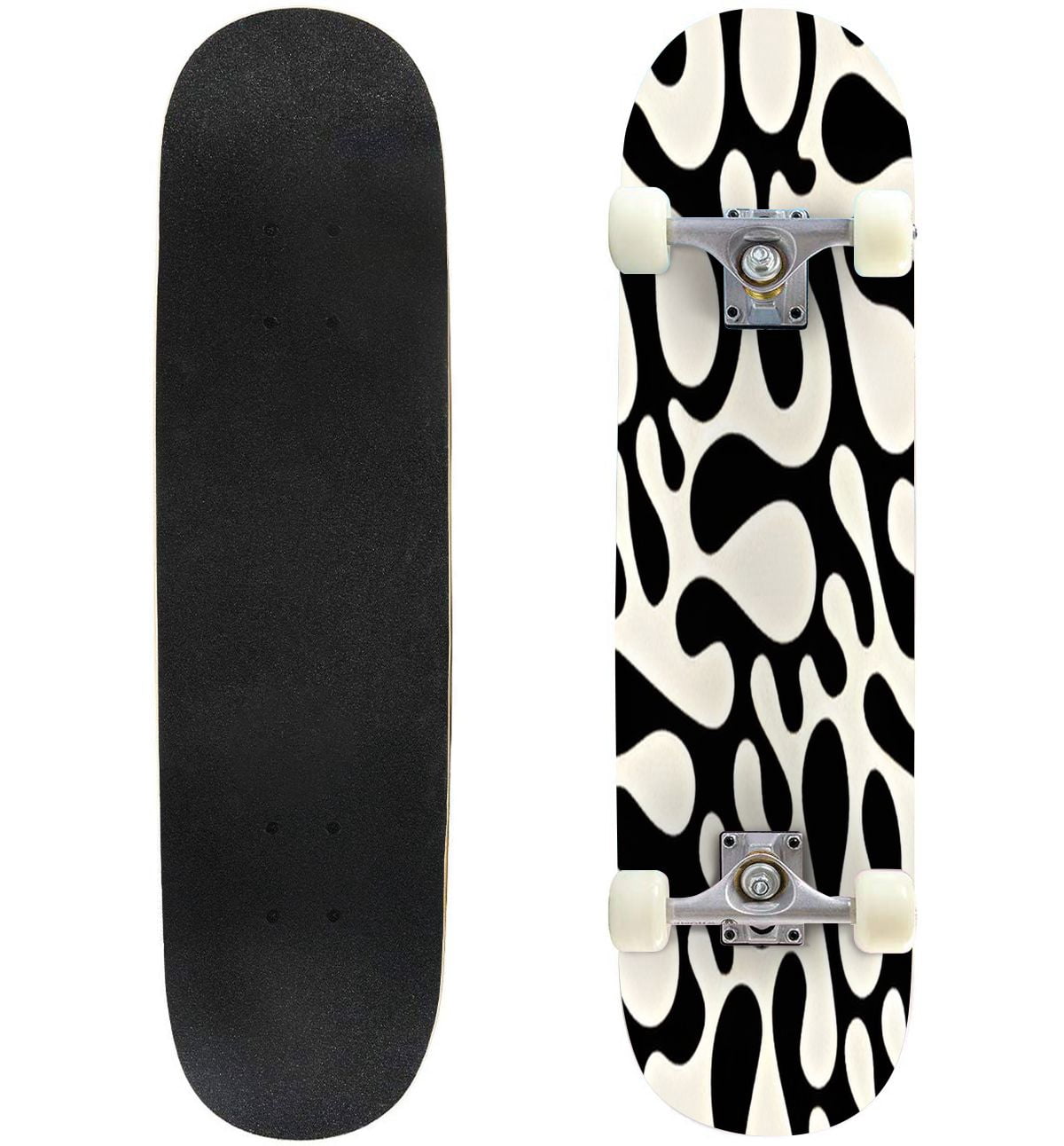 Skateboards for Beginners seamless pattern form organic shapes ...