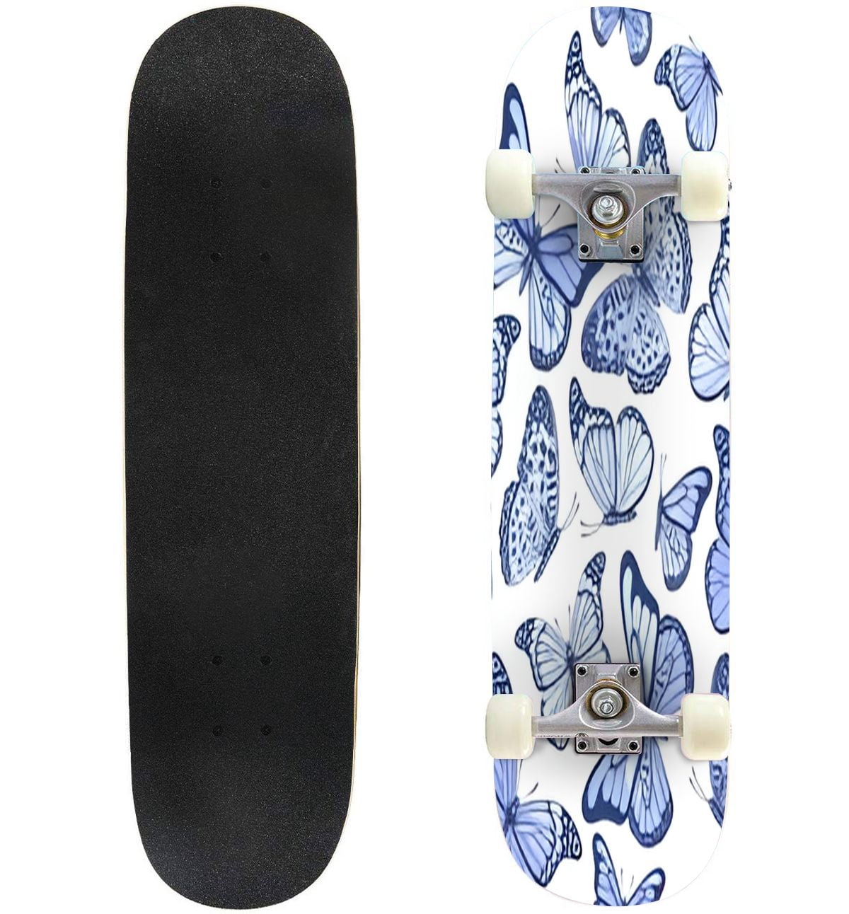 Skateboards for Beginners vintage hand drawn seamless pattern beautiful ...